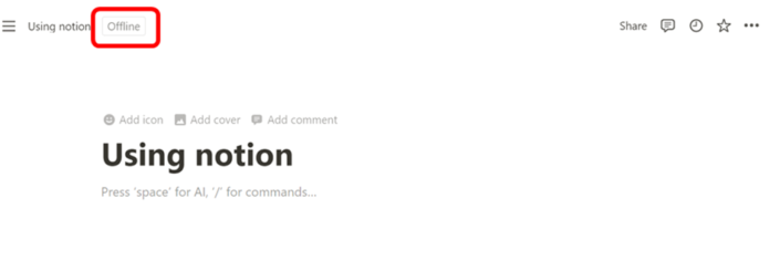 Can you use Notion offline?